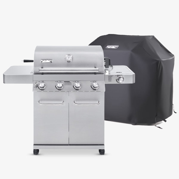 Monument Grills 17842 4-burner Propane Gas Grill With Rotisserie Kit & Cover & Reviews - Wayfair ...